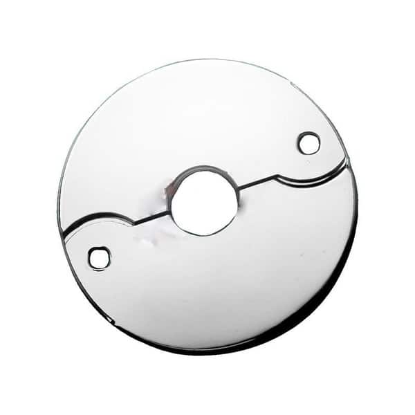 Round Chrome Flange in Stainless Steel with Modern Style - Bed Bath ...
