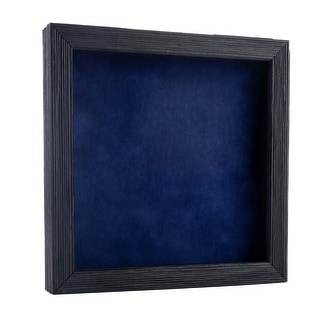 12x12 Shadow Box Frame Barnwood Black Wood | 1" Usable Display Depth ...