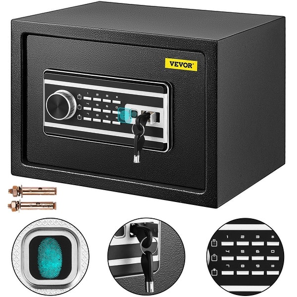 VEVOR Biometric Safe Box 0.8 Cu.Ft. Fingerprint Keyboard Security Home ...