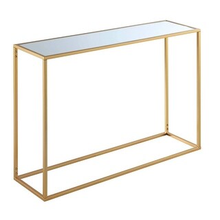 Gold Coast Mirrored Console Table, Mirrored Top / Gold Frame - Bed Bath ...