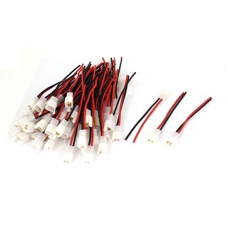 100 Pcs 2 Wire 2 Pin Locking Connector Lamp Socket Extension Connector ...