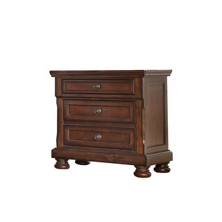 Austin Transitional Style 3-Drawer Nightstand Made with Wood - Bed Bath ...
