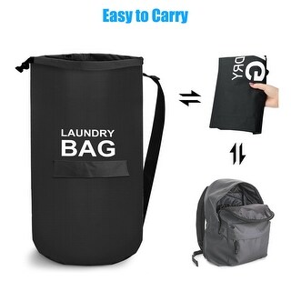 70L Laundry Backpack for Dirty Clothes with Shoulder Strap - Bed Bath ...