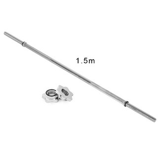 Barbell 5-Foot Barbell 132LB Capacity, 1 Inch Straight Weightlifting ...
