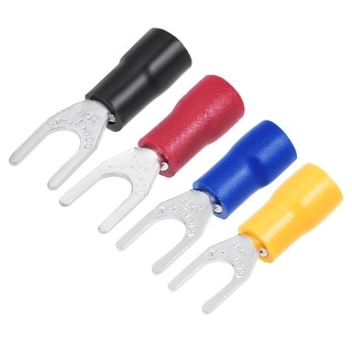 200Pcs SV1.25-4S Insulated Fork Crimp Terminal 22-16AWG - 200Pcs SV1.25 ...
