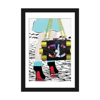 iCanvas "Little Ms. Blue And Her Fashion Clutch" by Pomaikai Barron ...