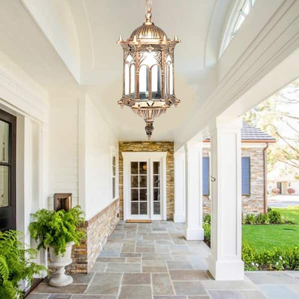 Outdoor Waterproof Retro Pendant Porch Patio Corridor Hanging Lamp - 11 ...