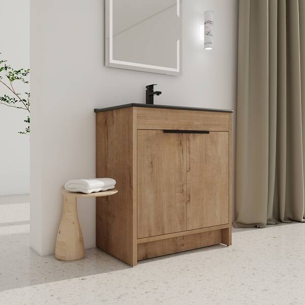 Combined Integrated Bathroom Vanity Cabinet with Sink Sets, Free ...