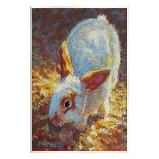 Stupell Rabbit Pointillism Portrait Wall Plaque Art Design By Rita ...