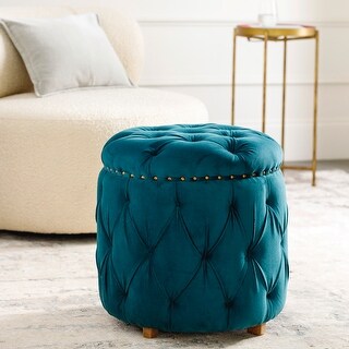 Swetha Luxe Tufted Ottoman - Bed Bath & Beyond - 36304563