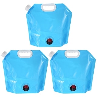 3Pcs 5L Collapsible Water Container Bag with Spigot Emergency Water ...