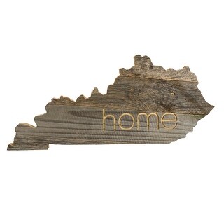Large Rustic Farmhouse Kentucky Home State Reclaimed Wood Wall Sign ...