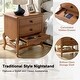 Norma Traditional Nightstand with built-in outlet by HULALA HOME - Bed Bath & Beyond - 42146054