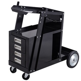 Costway Welding Welder Cart Trolley Heavy Duty Workshop Organizer ...