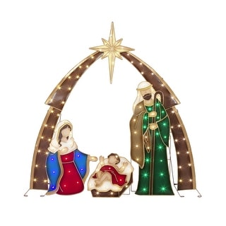 Light-Up LED Nativity Scene with 110 LED Lights, Set of 4 - Bed Bath ...