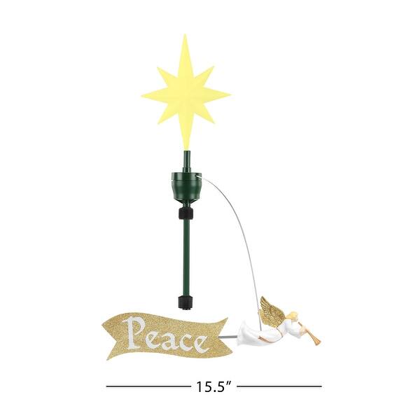 Animated Angel Tree Topper with Banner - Bed Bath & Beyond - 39053299
