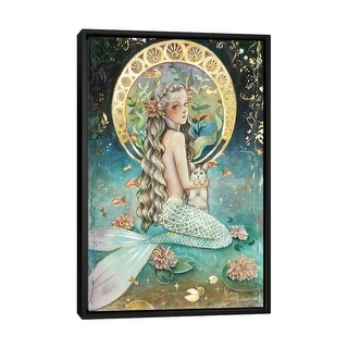 iCanvas "Ste-Anne Mermaid Art Nouveau" by Anastasia Tsai Framed Canvas ...