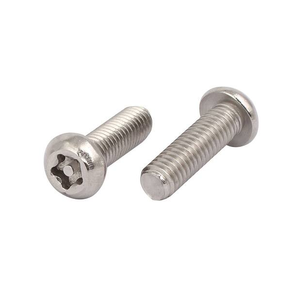 M6x20mm Stainless Steel Button Head Torx Five-Lobe Tamper Screw T30 ...