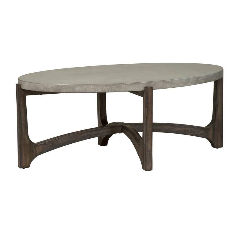 Cascade Wire Brush Rustic Brown 3 Piece Set (1-Cocktail 2-End Tables ...