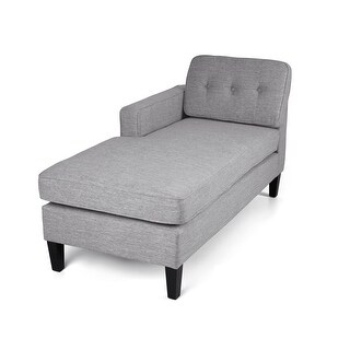 Crowningshield Upholstered Chaise Lounge with Arm by Christopher Knight ...