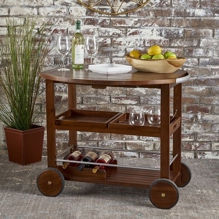 Sleek Oak Kitchen Cart with Silver Accents for Utility and Elegance ...
