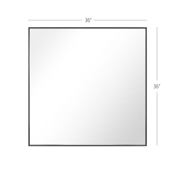 Modern Square Aluminum Framed Wall Mount Bathroom Vanity Mirror - Bed ...