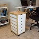 Solid Bamboo Frame 6 Drawer Rolling Storage Cart - Bed Bath & Beyond ...