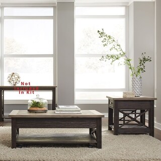 Heatherbrook Charcoal and Ash Opt 3 Piece Set (1-Cocktail 2-End Tables ...