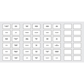 RoomMates White & Black Pantry Labels Wall Decals - Bed Bath & Beyond ...