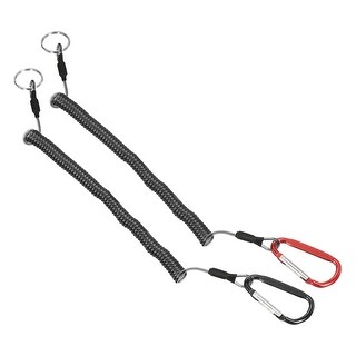 6.6ft Fishing Tool Lanyards, Safety Cord Spiral Coiled Lanyard Tether ...