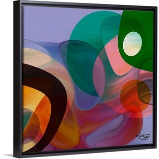 "Shapes In Transit II" Black Float Frame Canvas Art - Bed Bath & Beyond ...