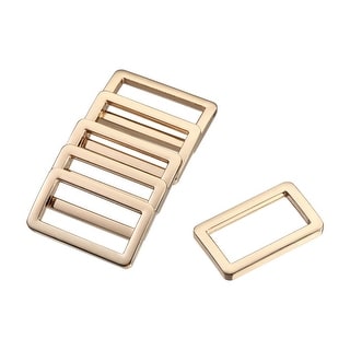 Metal Rectangle Ring Buckles 25.7x12.5mm for Belts DIY Gold Tone 6pcs ...