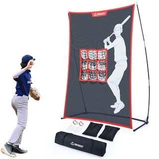Pitching Target Baseball Net with 9 Targets Baseball Training Equipment ...