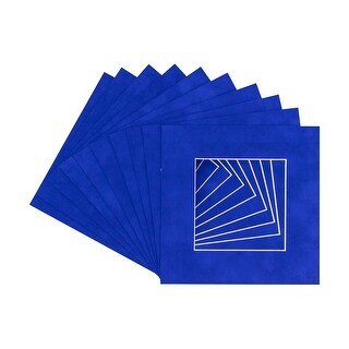 20x20 Mat for 12x12 Photo - Royal Blue Suede Matboard for Frames ...