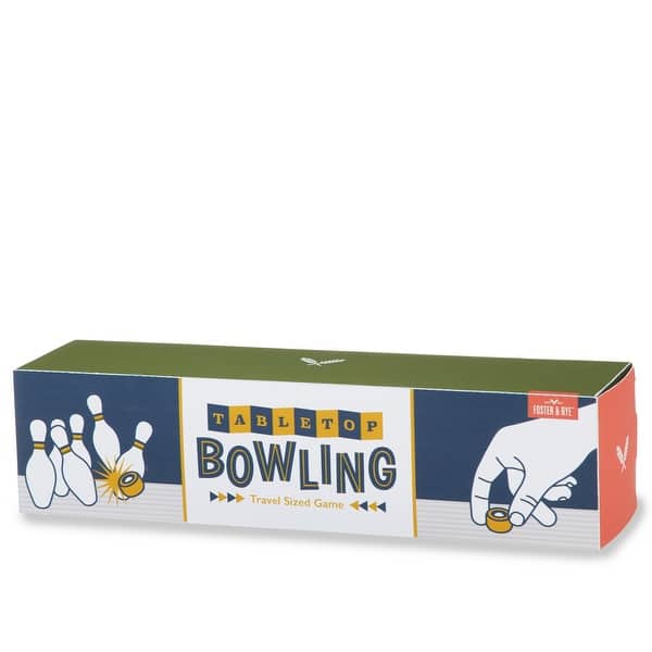 Foster & Rye Tabletop Bowling, Miniature Bowling Set, Travel Games ...
