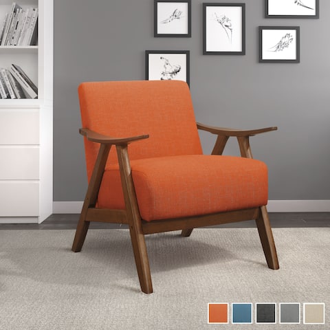 Mid-Century Modern, Walnut Finish Accent Chairs - Overstock