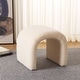 SAFAVIEH Kibo Curved Waterfall Velvet Ottoman. - Bed Bath & Beyond ...