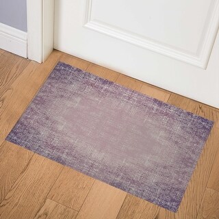 PURPLE DISTRESSED Doormat By Kavka Designs - Bed Bath & Beyond - 31258175