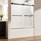Frameless Double Sliding Shower Door with 5/16" (8mm) Frosted Ultra ...