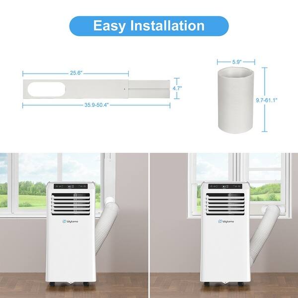 Edendirect 10 000 Btu 6 500 Btu Doe Portable Air Conditioner Cools