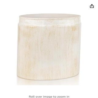 Creative Scents Rustic Luxe Beige Small Bathroom Trash Can - Rustic ...