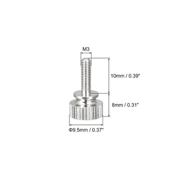 Knurled Thumb Screws, Shoulder Bolts Grip Knobs Fastener Nickel Plated ...