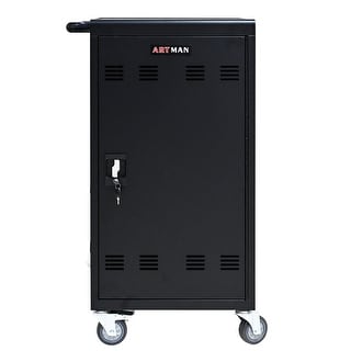 Locking Mobile Charging Cart and Cabinet With 4" Universal Wheels - Bed ...
