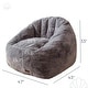 Giant Bean Bag Chair,Shell-Shaped Oversized Bean Bag Chair with Fille ...