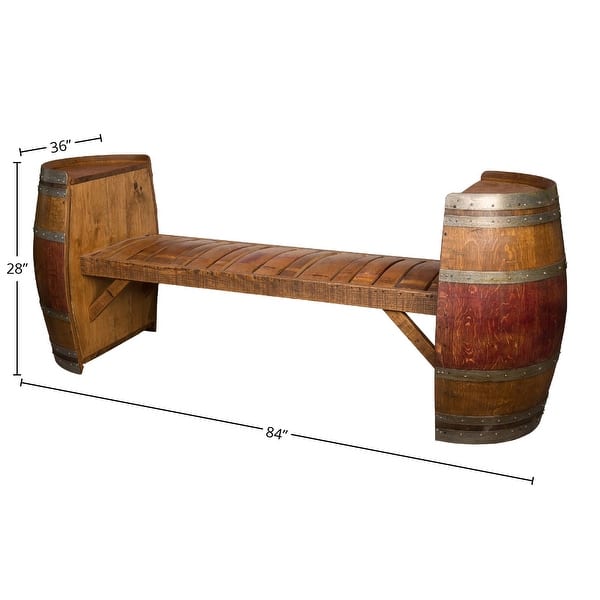 Wine Barrel Designs Barrel Bench - Bed Bath & Beyond - 38285187