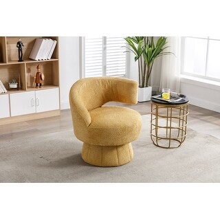 Chic Accent Leisure Chair Vanity Stool Fluffy Velvet Fabric Chair for ...