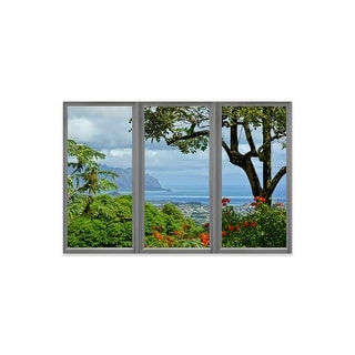 Hawaii Window View Print On Acrylic Glass by Unknown Artist - Bed Bath ...