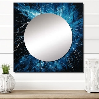 Designart "Lightning Electric Symphony Pointillism II" Lightning Wall ...