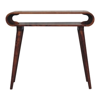 Artisan Furniture Solid Wood Amaya Honey Caramel Nordic Style Console ...
