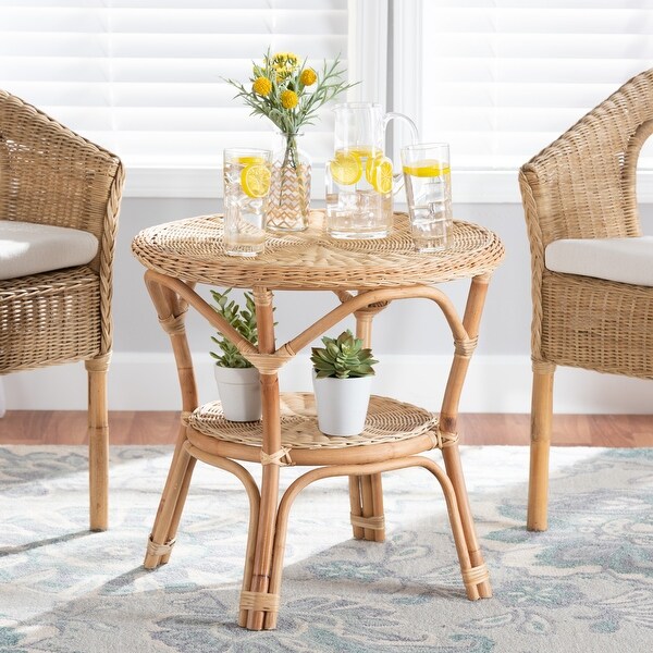 Rattan garden coffee table brown store